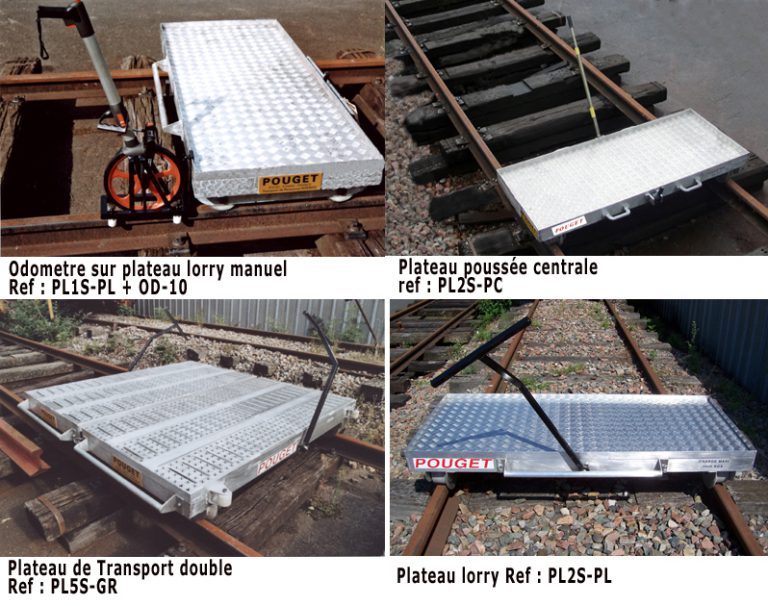 LORRYS DE TRANSPORT SUR VOIES | Pouget Rail